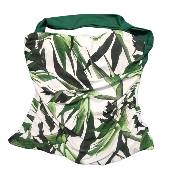 Swim | Tankini Leaf Swim Top | Poshmark